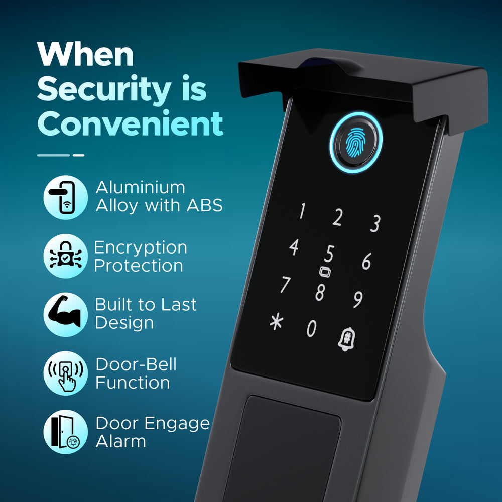 Buy Wi-Fi Rim Lock for Internal Doors Online at Best Price – Speedy